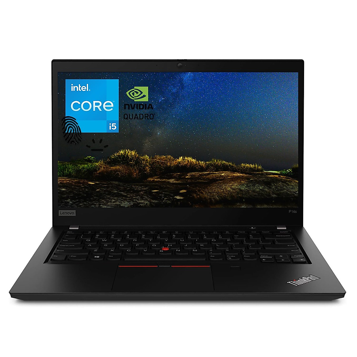 Lenovo ThinkPad P14s Laptop, 14" FHD Display, Intel i5 Upto 4.2GHz, NVIDIA Quadro T500 Graphics, HDMI, microSD Card Reader, Fingerprint, Windows 11 Pro (24GB RAM | 2TB SSD)