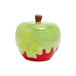 Disney Snow White and the Seven Dwarfs Poison Apple Cookie Jar | Cute Ceramic Housewarming Gifts For Men and Women And Kids | Official Licensee | 1 Set