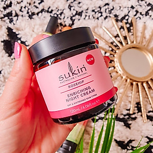 sukin Rosehip Enriching Night Cream for Women - 4.06 oz Cream