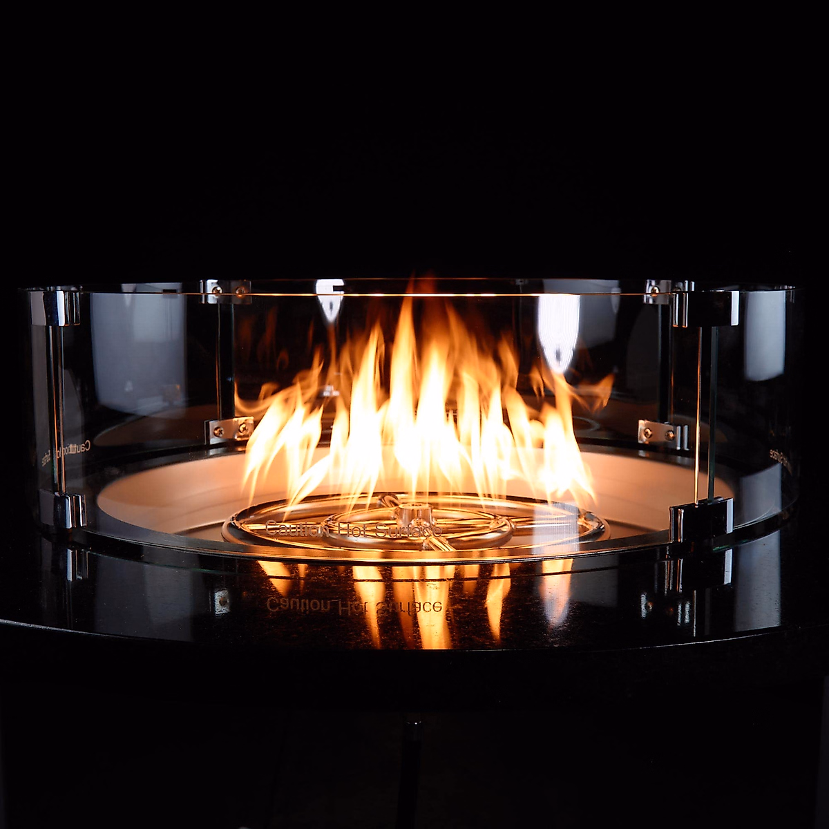 Celestial 19" Round Drop-in Fire Pit Pan w/ 12" Burner, Stainless Steel, 92,000 BTU, Natural Gas or Propane, for Easy Installation in DIY Outdoor Gas Fire Pits