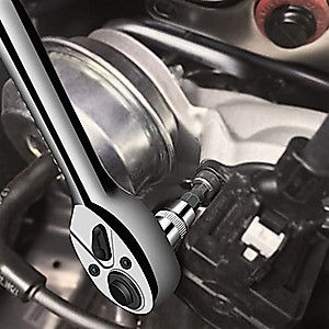 MULWARK 37 PCS Premium Hex Bit Allen Socket Set, 3/8, 1/4, 1/2 in. Drive, Automotive,Bike,Motorcycle& ATV | SAE & Metric S2 Steel & High Torque Strengthened CR-V Socket (regular, 37, Piece)