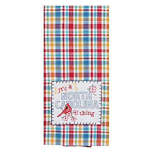 KayDeeDesigns 2 Piece Kay Dee Home State of North Carolina Embroidered Kitchen Towel Bundle, Multicolored