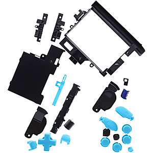 Deal4GO Full Housing Shell kit Case Cover w/All Buttons Set Replacement for Nintendo 2DS XL/New 2DS LL 2017 Console (Black)