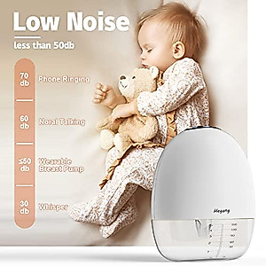 Wearable Breast Pump, Hands Free Breast Pump with 4 Modes & 9 Levels, LED Display, Leak-Proof, Low Noise Painless Electric Portable Breast Pump, Invisible in Bra Breast Pump 2 Pack(18/20/24mm Flange)