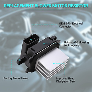 HVAC Blower Motor Resistor AC Blower Control Module - Compatible with 2010-2017 Ford Expedition 2010-2014 Ford F-150 2011-2017 Lincoln Navigator Auto Temp Control - Replace # BL3Z-19E624-A YH-1829