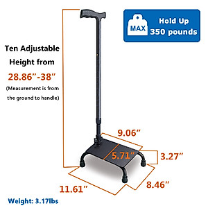 Aliseniors Stair Climbing Assist Cane, FSA/HSA Eligible Stair Lift Aid for Seniors Stair Steady to Walk Up and Down Stairs or Steps, Adjustable Walking Sticks for Right or Left Handed Men or Women