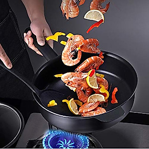 ROLTIN Nonstick Cookware Home Kitchen Ware Pots & Pan Set with Saucepan, Frying Pans, Cooking Pots, Lids, Utensil(Without Knife) (Size : Style B) ()