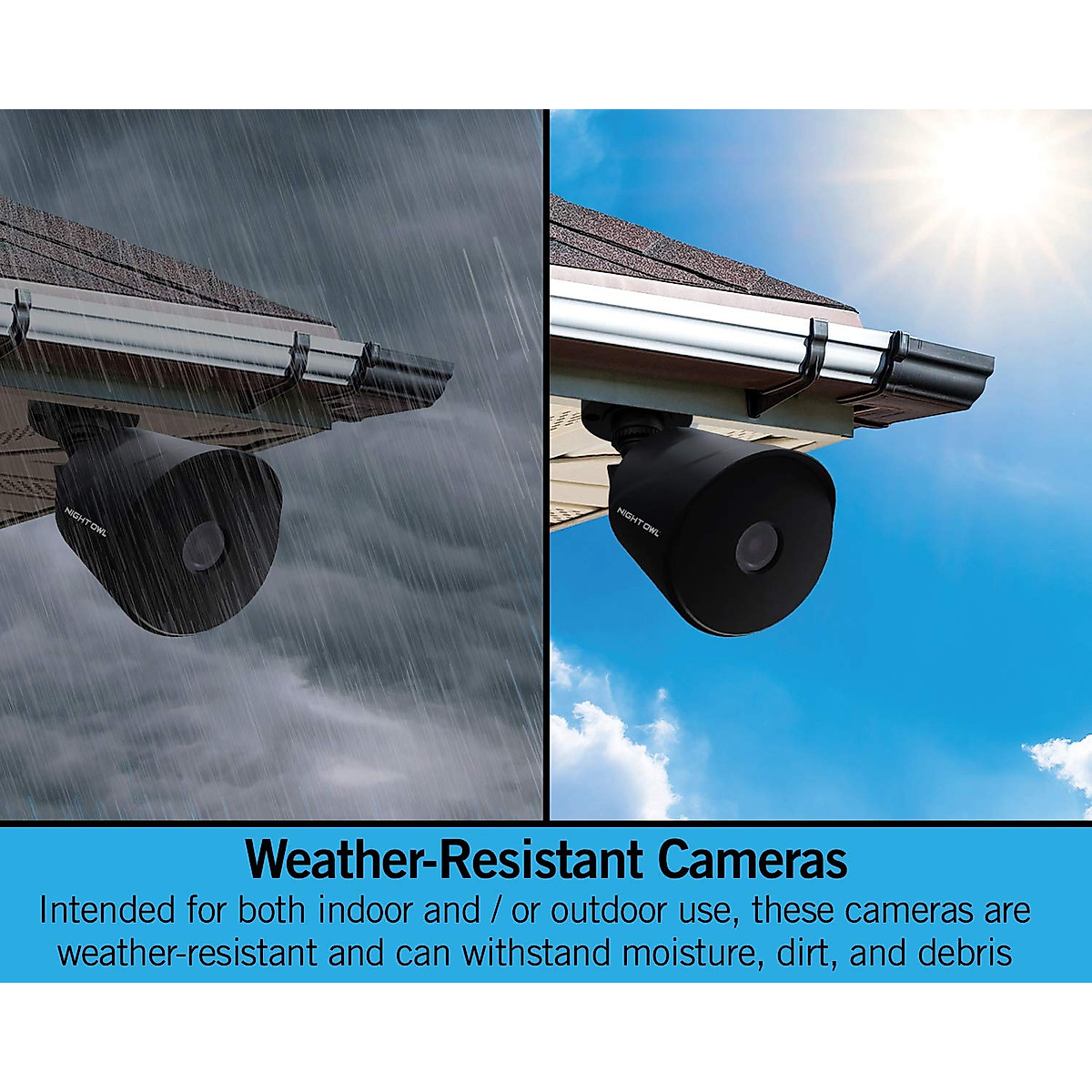 Night Owl 1080p HD Wired Indoor/Outdoor Add-On Cameras, 100 ft. of Night Vision, Wide Viewing Angle and Color Night Vision (2-Pack)