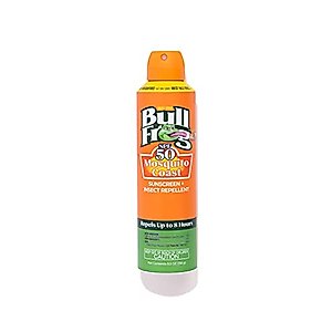 Bullfrog Mosquito Coast Bug Spray Insect Repellent + Sunscreen SPF 50, Continuous Spray 5.5oz