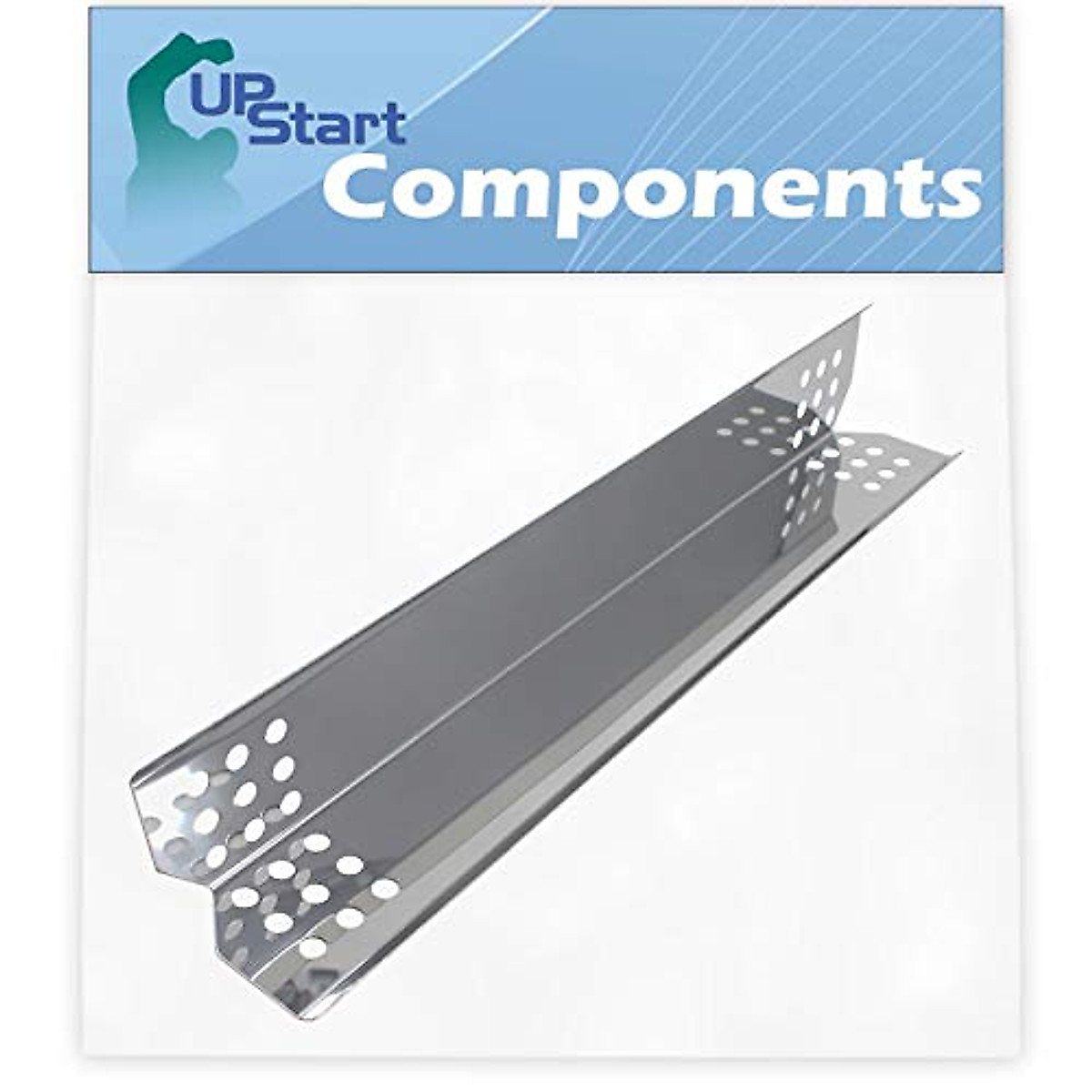 BBQ Grill Heat Shield Plate Tent Replacement Parts for Kitchenaid 720-0745A - Old - Compatible Barbeque Stainless Steel Flame Tamer, Flavorizer Bar, Vaporizer Bar, Burner Cover 16 1/8"