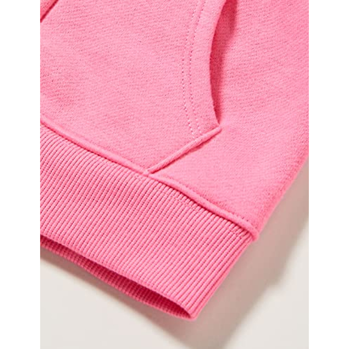 Amazon Essentials Girls' Fleece Zip-Up Hoodie Sweatshirt, Bright Pink, Medium