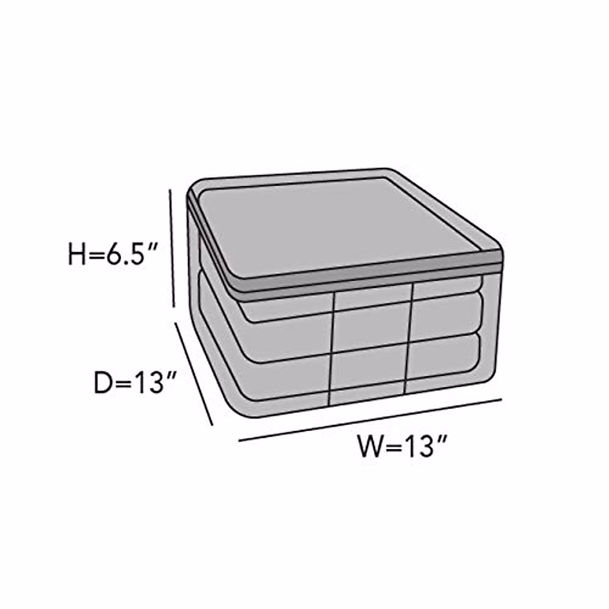 Covermates Keepsakes – Canvas Storage Bag - Premium Canvas - Carrying Handles -Dual Zipper Pulls - Indoor Storage-Natural