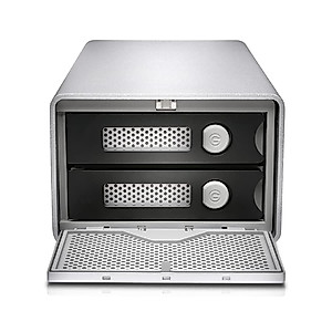 G-Technology 16TB G-RAID with Thunderbolt 2 and USB 3.0, Removable Dual Drive Storage System, Silver - 0G04097-1