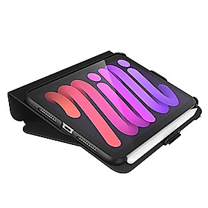 Speck Products Balance Folio iPad Mini (2021) Case and Stand, Black/Black