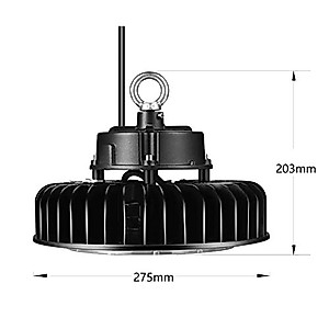 GRANDLUMEN 200W LED High Bay Light, ETL Certified LED Warehouse Lighting, 120-277V, IP65, Dimmable, 4 FT Cable, 5000K Daylight White