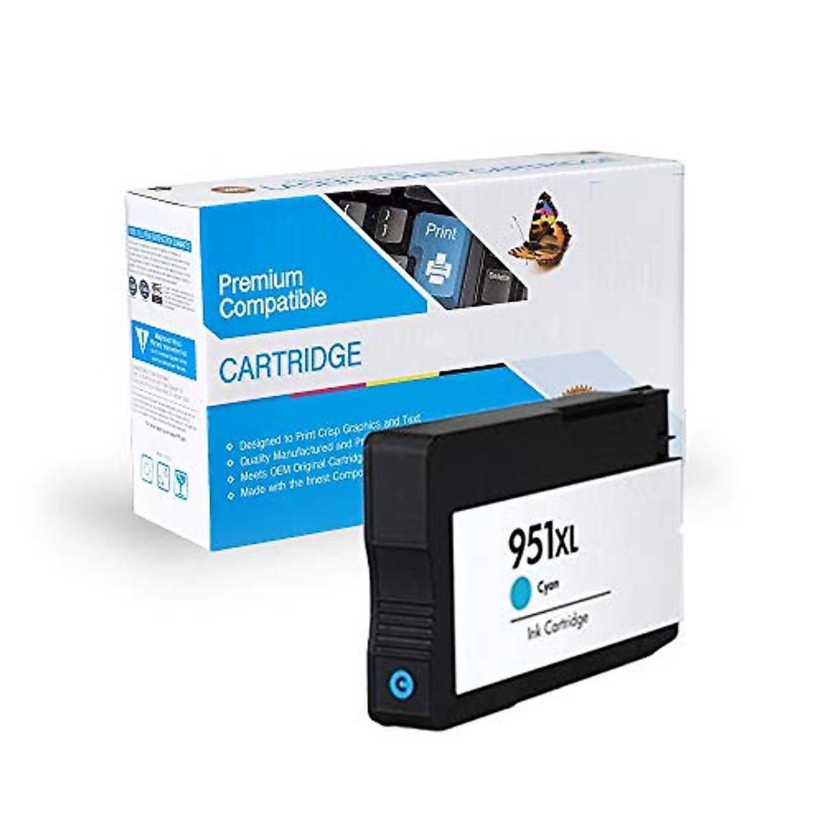 MS imaging Supply Inkjets Replacement Compatible with Canon CLI-8Bk, CLI-8C, CLI-8M, CLI-8Y, 4 Color Set (Black, Cyan, Magenta, Yellow)
