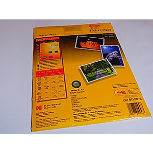 Kodak 8110579 Ultima Picture Paper, Glossy (8.5x11, 15 Sheets)