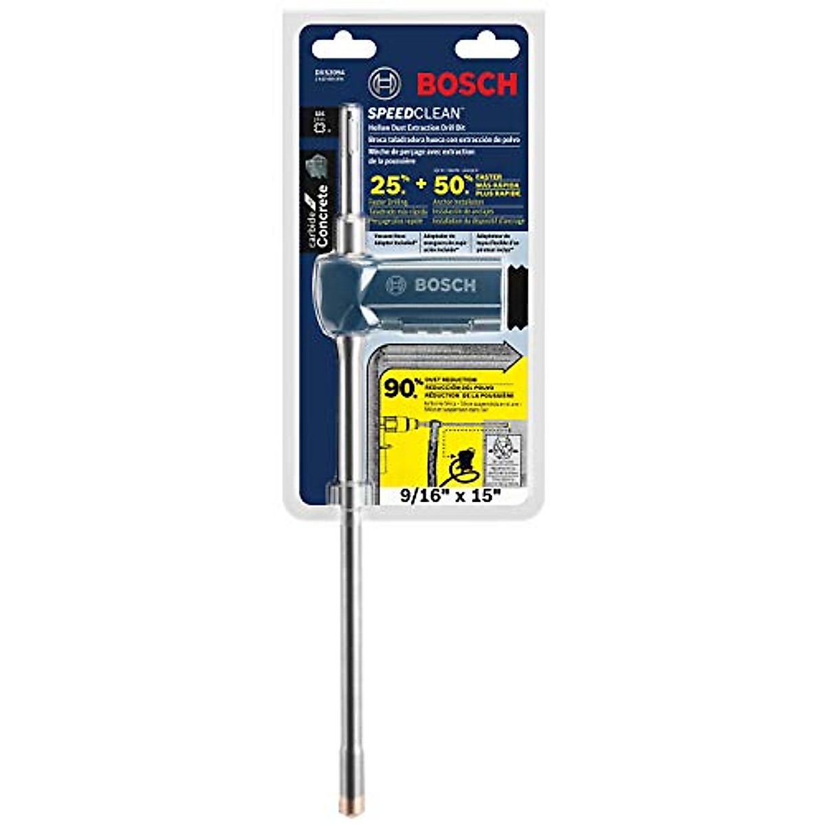 Bosch DXS2094 9/16 in. x 15 in. SDS-Plus Speed Clean Dust Extraction Bit