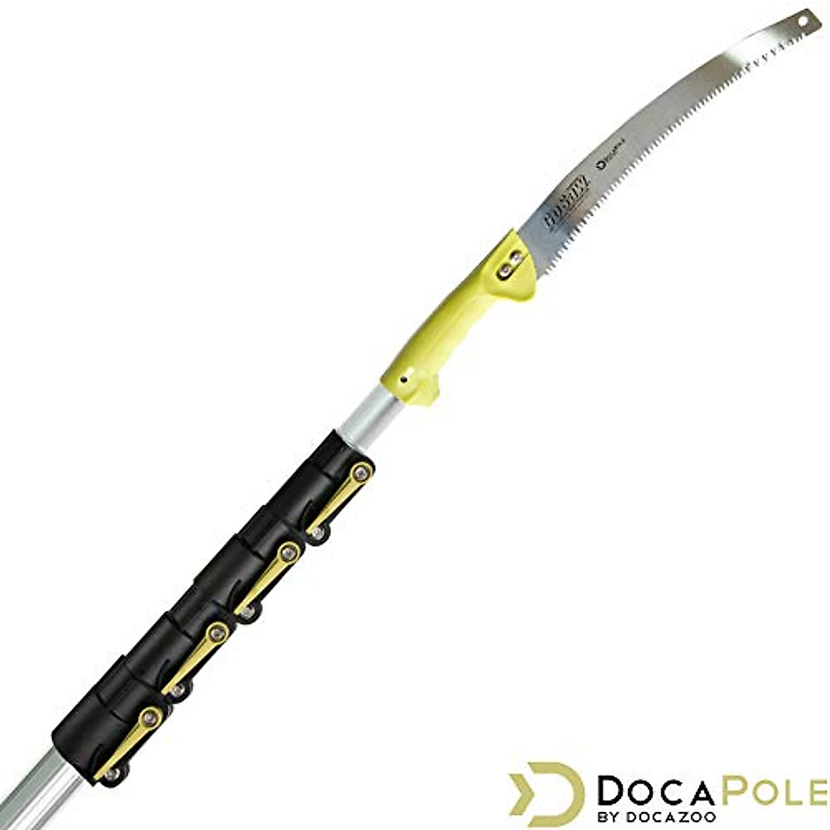 DocaPole "GoSaw" Combination Extension Pole-Mounted Attachment & Hand-Held Pruning Saw, Limb Saw and Tree Trimmer | Pole Saw Attachment | Hand Saw (13-inch blade, Pole NOT Included)