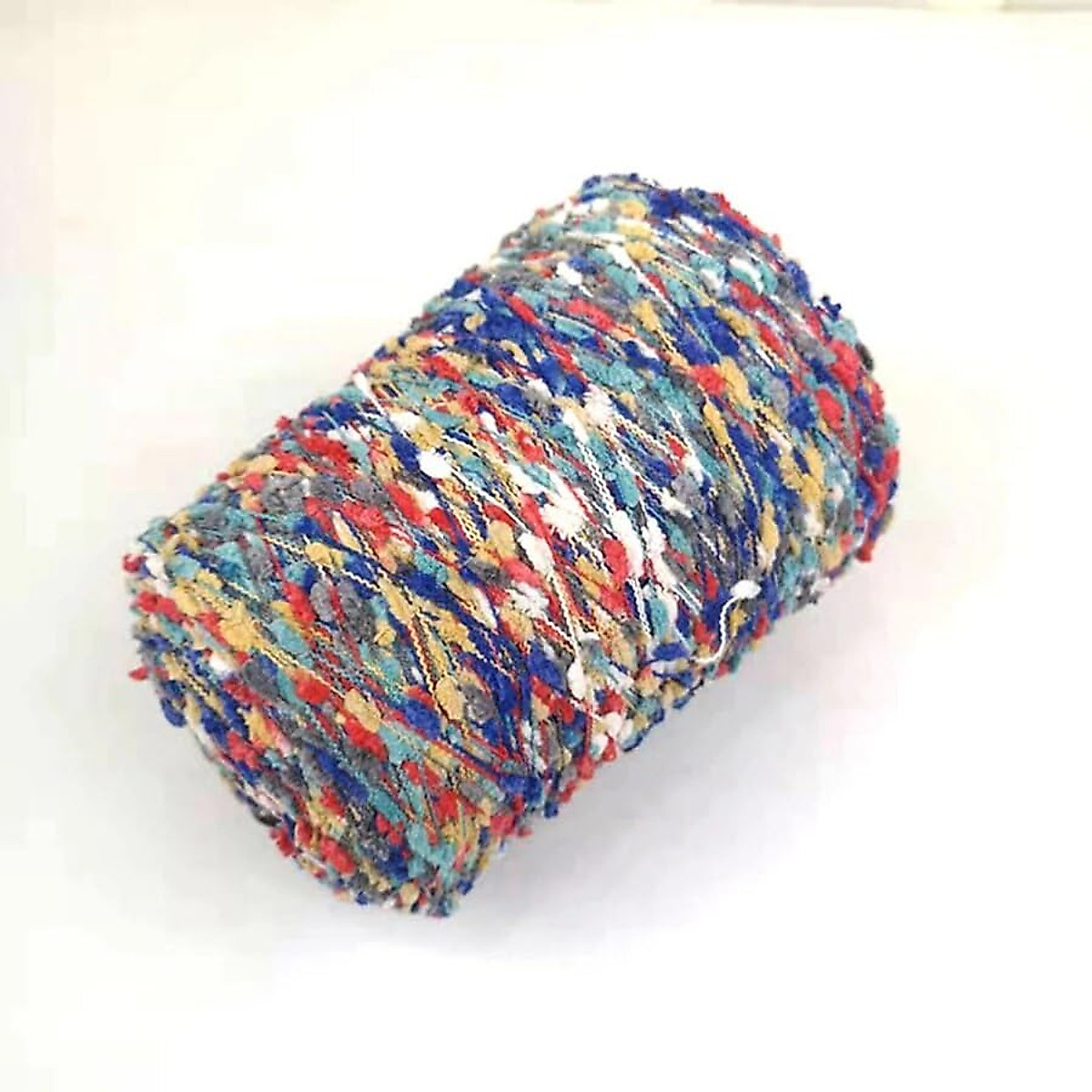 50G/Ball Dyed Toothbrush Wool Yarn Warm Soft Velvet Handmade Characteristic Thread Pompom Fancy Crochet Yarn (Color : Black White)