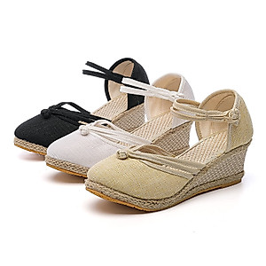 Yuanjay Sandal for Women Summer Slingback Wedge Sandals Flats Anti Slip Slides Walking Slippers Comfort Beach Open Toe Shoes