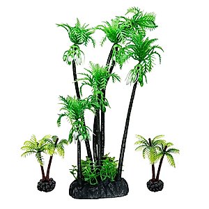 Woohome Miniature Trees Mixed Model Trees, Model Train Scenery Architecture Trees Fake Trees for Building Model, Model Scenery with No Bases for DIY Crafts (3 PCS)
