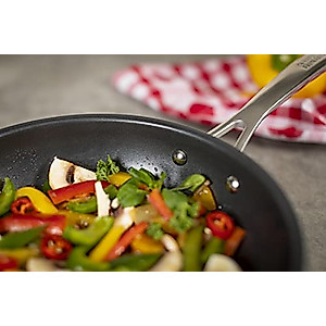 KUHN RIKON Allround Oven-Safe Induction Non-Stick Wok, 24 cm, Stainless Steel, Silver