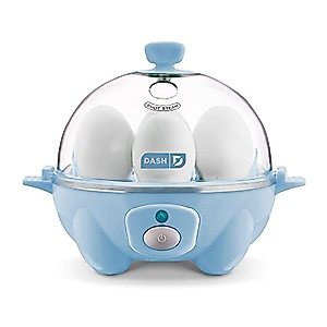 DASH Rapid Egg Cooker: 6 Egg Capacity Electric Egg Cooker for Hard Boiled Eggs, Poached Eggs, Scrambled Eggs, or Omelets with Auto Shut Off Feature - Dream Blue