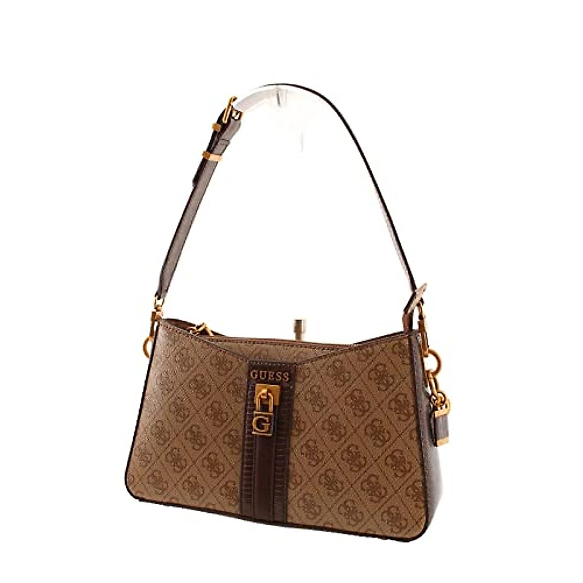 GUESS Ginevra Elite Shoulder Bag, Latte Logo