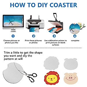 150 PCS Sublimation Blank Car Coasters, 2.75 in Circular Opening Blank Sublimation Coasters for Thermal Sublimation DIY Crafts, Car Coasters.