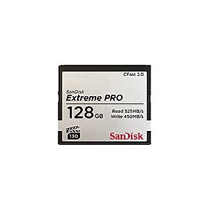 SanDisk 128GB Extreme PRO CFast 2.0 Memory Card - SDCFSP-128G-G46D