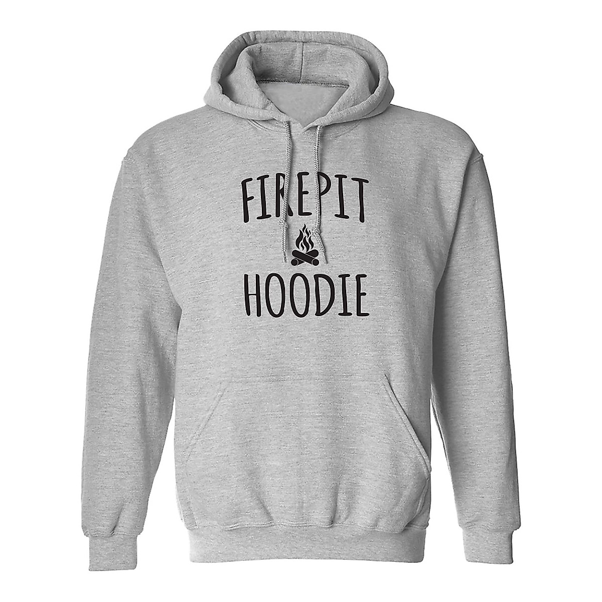 zerogravitee Firepit Hoodie Adult Hooded Sweatshirt in Sport Grey - Medium