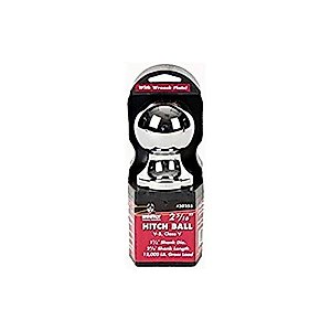 Husky 30255 2-5/16 X 1-1/4 X 2-5/8 Chrome Solid Steel Trailer Hitch Ball
