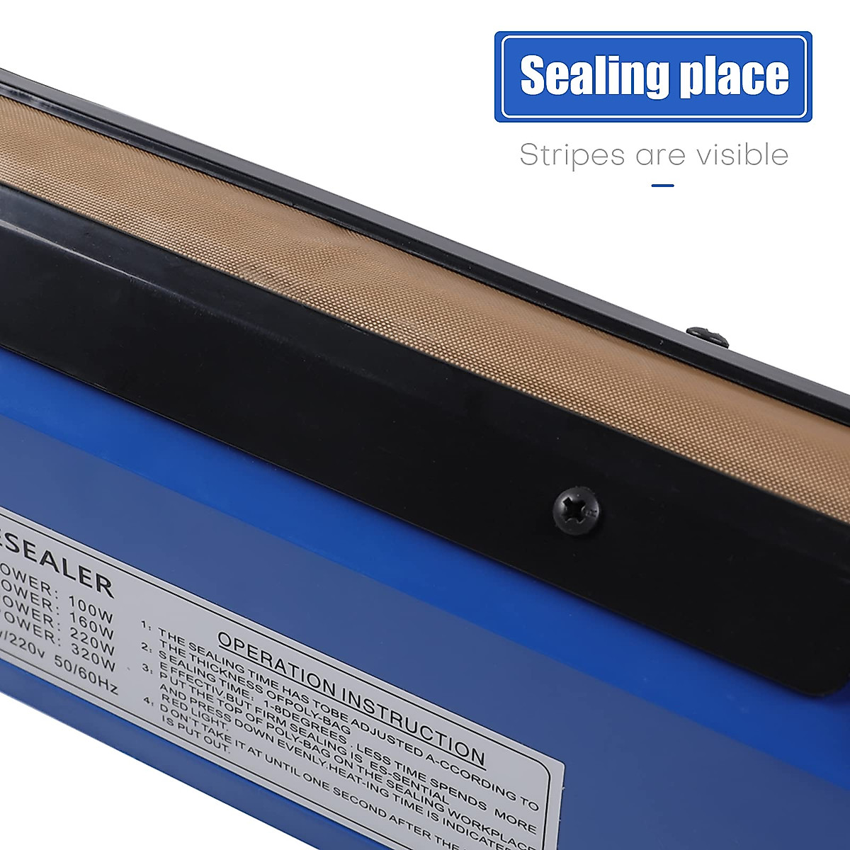 Boshen 10 Pack Impulse Sealer Replacement Heat Sealer Replacement Element Grip Impulse Sealer Heating Element Service Spare Repair Kit(300x3mm)