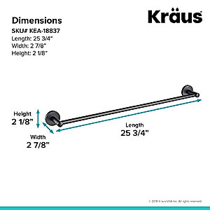 KRAUS Indy Single Handle Bathroom Faucet with 24-inch Towel Bar, Paper Holder, Towel Ring and Robe Hook in Matte Black