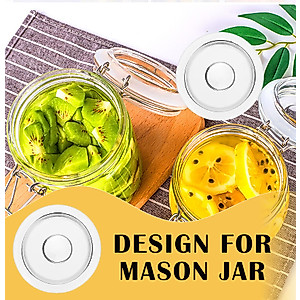 Nexboraque 9 Pack Glass Fermentation Weight, Easy Grip Fermenting Weights Canning Weights and Pickling Glass Weight for Wide Mouth Mason Jar, Clear