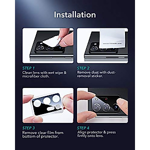 ESR Camera Lens Protector Compatible with Samsung Galaxy Note 20 Ultra [Scratch-Resistant] [Fingerprint-Resistant] [Ultra-Thin] Tempered Glass Camera Protector for Galaxy Note 20 Ultra, 2-Pack
