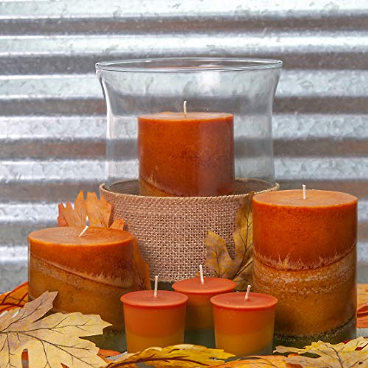 Wicks N More Autumn Leaves Scented Candle (3x4 Pillar)
