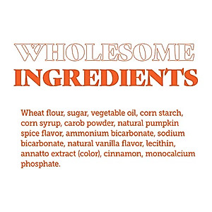 Three Dog Bakery Lick'n Crunch! Howl-o-ween Sandwich Cookies, Carob and Orange Pumpkin Spice Crème Flavor, Premium Treats for Dogs, 13 Ounces Each