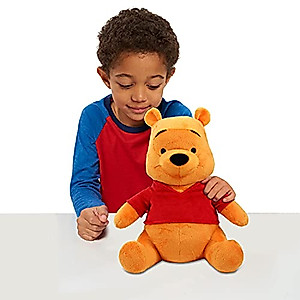 Disney Classics Friends Large 12.2-inch Plush Winnie the Pooh, Stuffed Animal, Super Soft Plush, Kids Toys for Ages 2 Up by Just Play