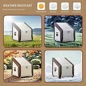 Outdoor Chair Cover, Patio Furniture Chair Cover Waterproof, Heavy Duty Patio Chair Cover fit for Deep Seat Chair, Outdoor Chair【Small, 2 Pack, 29W x 30D x 36H】