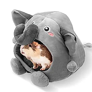 PAWCHIE Guinea Pig Bed - Small Animal House, Guinea Pig Hideout, Cotton Small Animal Cave Bed with Removable Cushion, Washable Nest Bedding for Small Guinea Pigs, Bunnies, Rats, Cricetinae, Degus