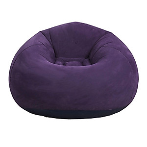 CALIDAKA Bean Bag Chair (No Filler), Air Sofa Outdoor Inflatable Lazy Sofa Chair,Washable Couch Bean Bag Chair Folding,for Organizing Plush Toys Or Memory Foam-Blue