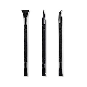 Carbon Fiber Plastic Scraper Multi-Purpose Scraper Non-Scratch Cleaning Tool Easy to Clean Small and Narrow Spaces and Gaps, Perfect to Remove Stickers, Labels, Oil Stains, Food, Dirt, Etc 3-Pcs