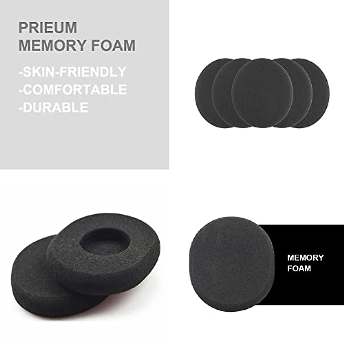 Replacement Foam Earpads Compatible with Logitech H800 Wireless Headphones,Soft and Durable Sponge Ear Cushions,Headset Ear Covers Repair Parts