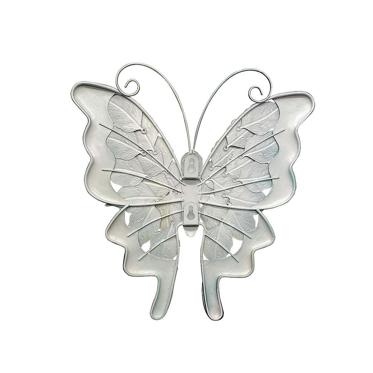 Bownew Butterfly Wall Decor Metal Outdoor Garden Hanging Art Insect Theme Decorations for Home, Yard and Patio - Yellow