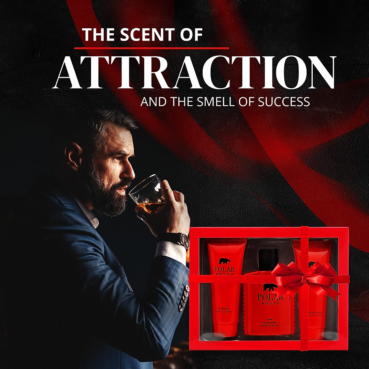 Sandora Fragrances Mens Cologne Gift Set - Cologne For Men - Ginger, Clary Sage, Rich Woods - Perfume, After Shave, Shower Gel - (3.4 fl oz / 100 ml each)