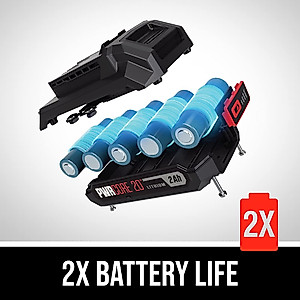 SKIL PWR CORE 20V 7/8 Inch Stroke Length Jigsaw Includes 2.0Ah PWR CORE 20 Lithium Battery and Charger - JS820302