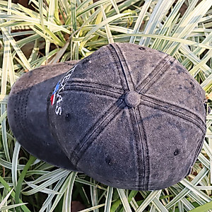 OASCUVER Texas Lone Star State Hat, American TX States Flag Map Shape Embroidered Adjustable Baseball Cap for Men Women