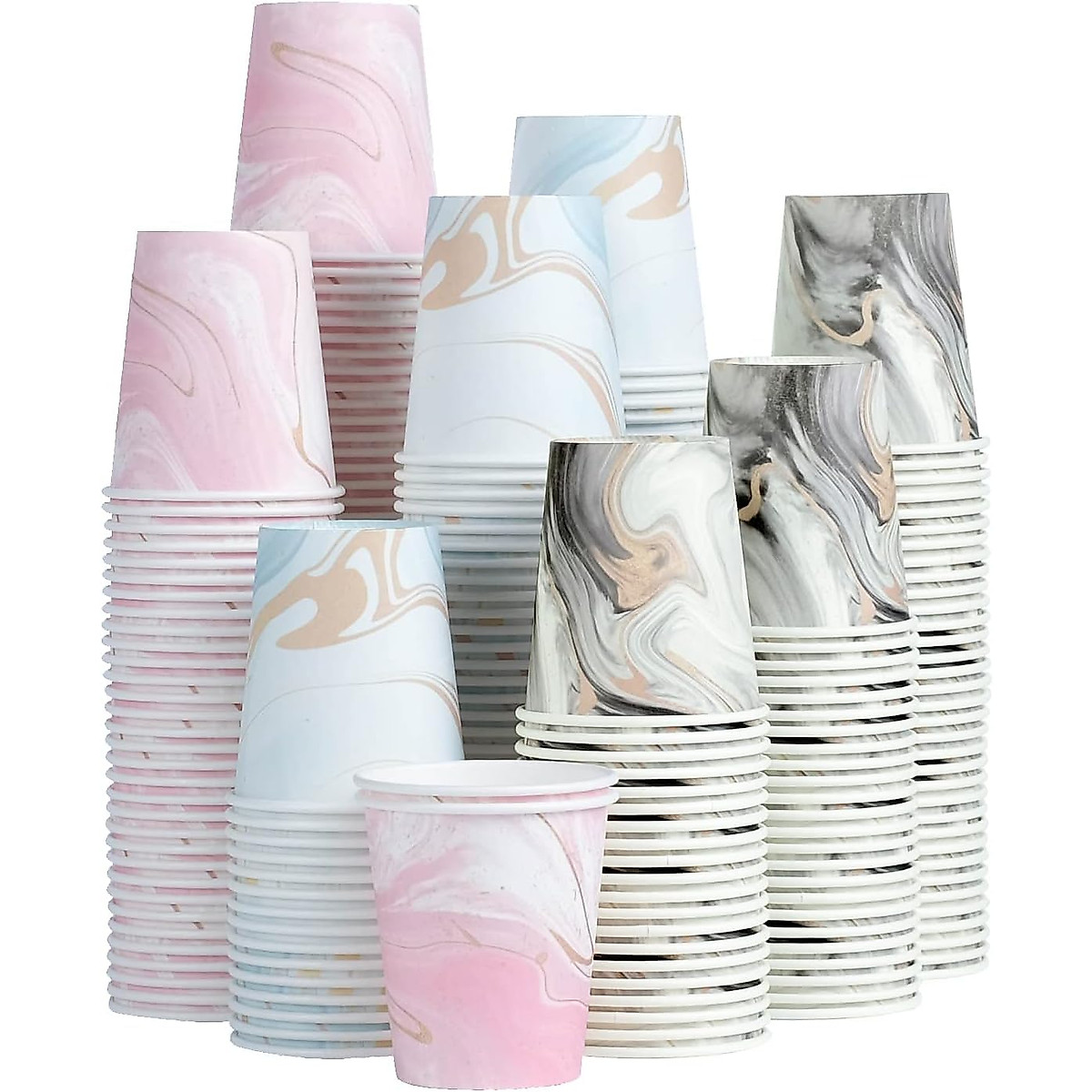 Huifany 5 oz Paper Cups – 300 Count, Small Bathroom Cups, Disposable Mouthwash Cups, Espresso Cups, Mini Cup for Coffee, Tea, Water, Snack